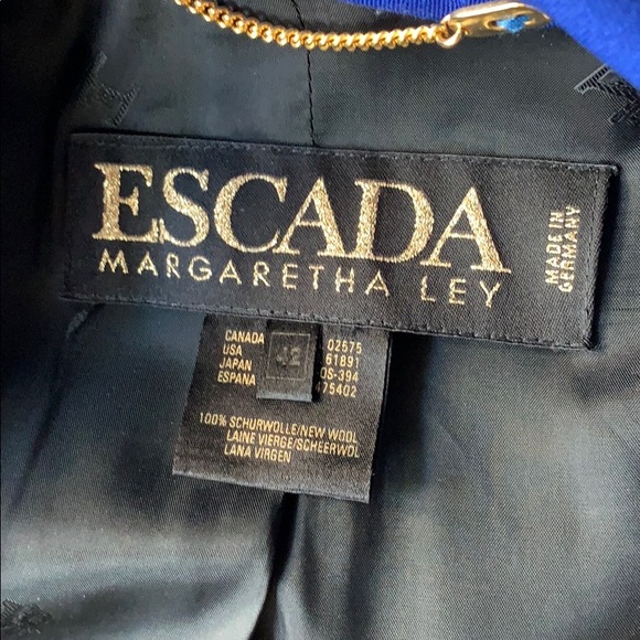 Escada | Other | Escada Blue Suit With Skirt | Poshmark